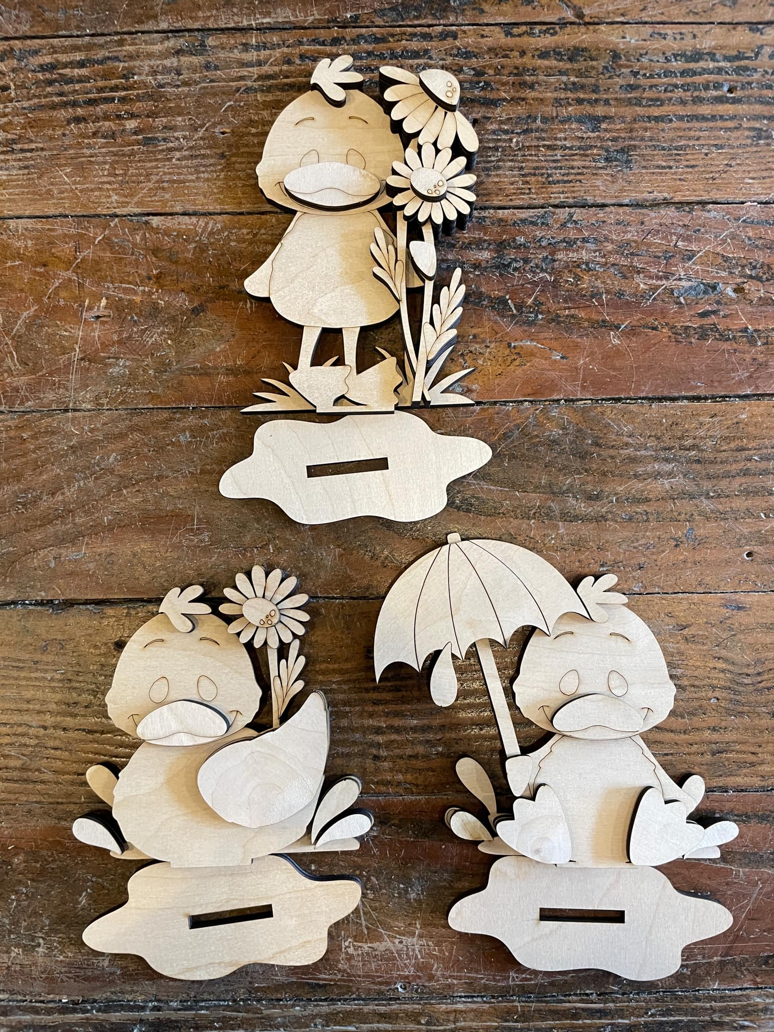 Mini Spring Duck Shelf Sitter Kit - Set of 3 | Wandering Goose