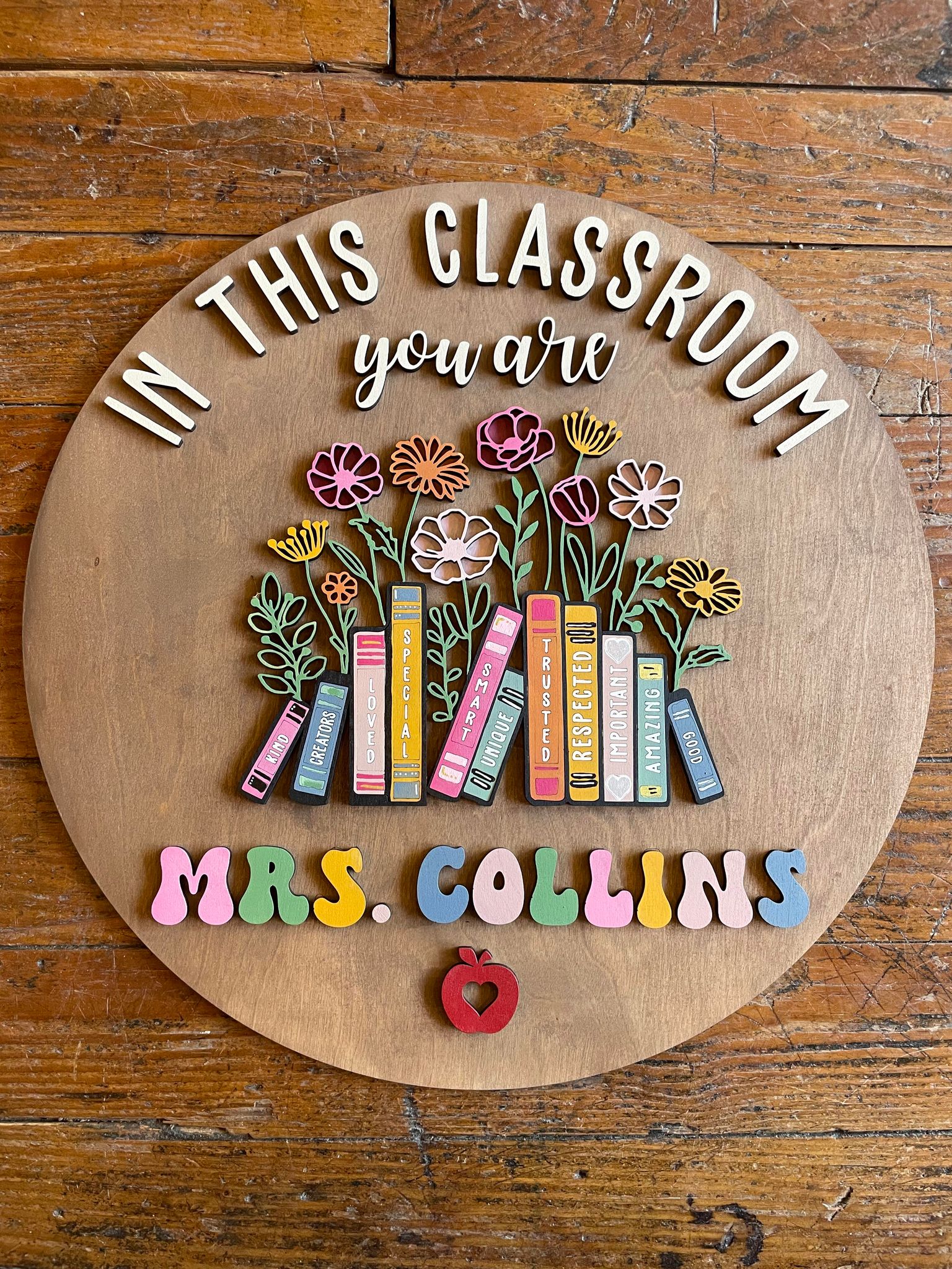 Personalized "In This Classroom" Teacher Sign | Wandering Goose
