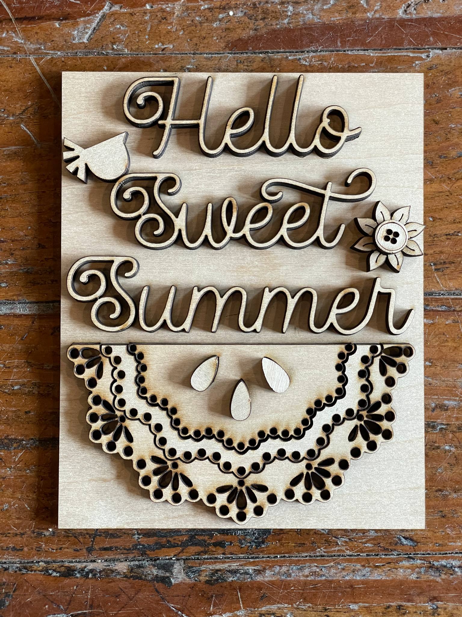 Interchangeable Hello Frame Sweet Summer Add On Kit | Wandering Goose