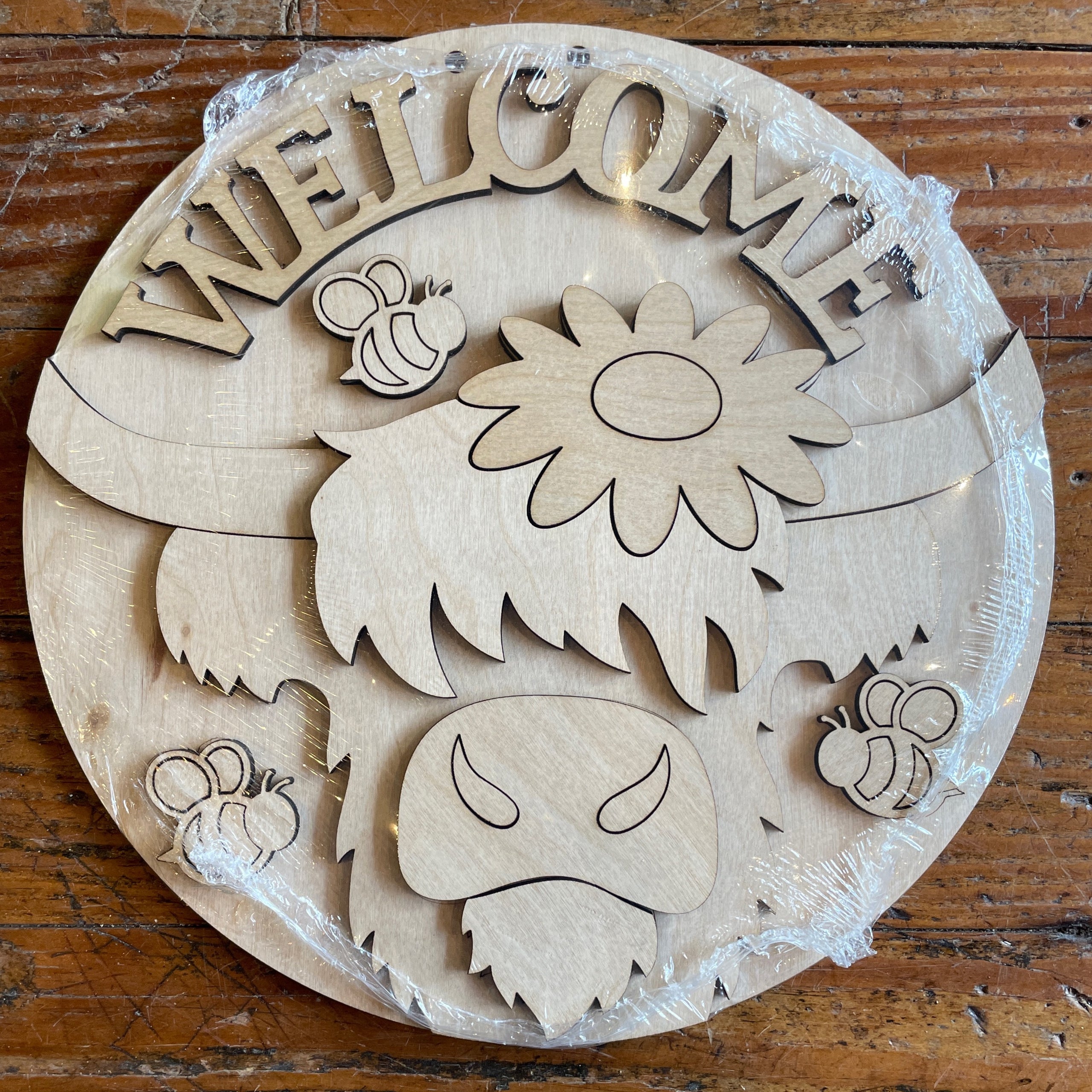 12” Highland Cow Welcome Kit | Wandering Goose